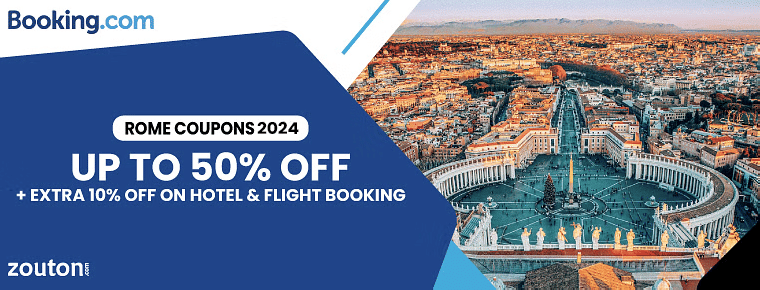 Booking.Com Rome Coupons | January 2024 | Up To 50% + Extra 10% Off On ...