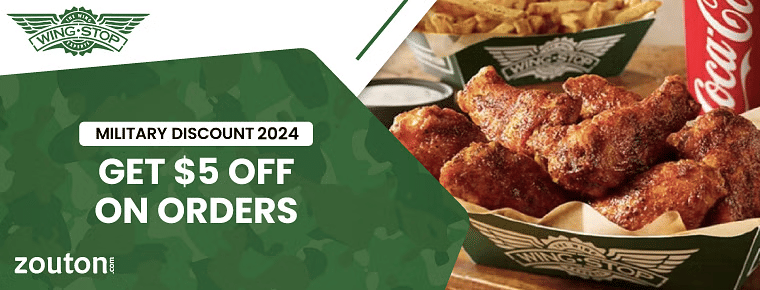 Wingstop Military Discount | August 2024 | Get $5 Off On Orders