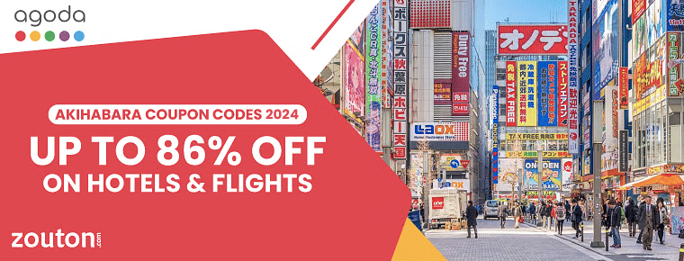 Agoda Akihabara Coupon Codes 2024 | Up To 86% Off On Hotels & Flights