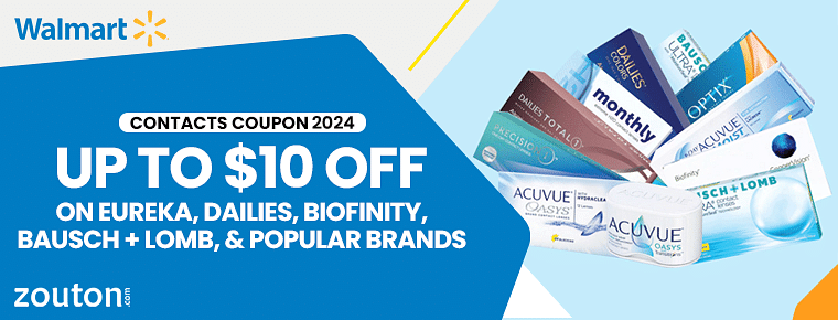 Walmart Contacts Coupon 2024 | Up To $10 Off On Eureka, Dailies ...