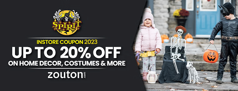 Spirit Halloween In Store Coupon | 20% Off On Home Decor, Costumes & More