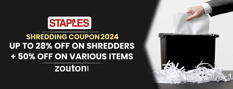 Staples Shredding Coupon 2024 | August Edition: Save Up To 28% On Shredders