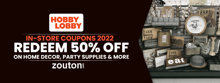 50% off Hobby Lobby Coupons & Promo Codes August 2022