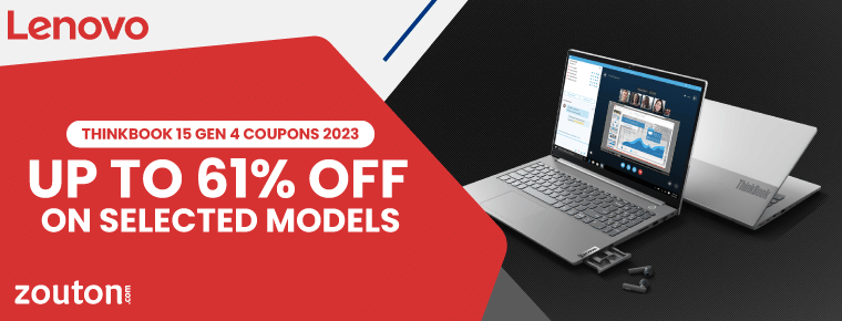 Lenovo ThinkBook 15 Gen 4 Coupons | August 2023 | Save Up To 54% On ...