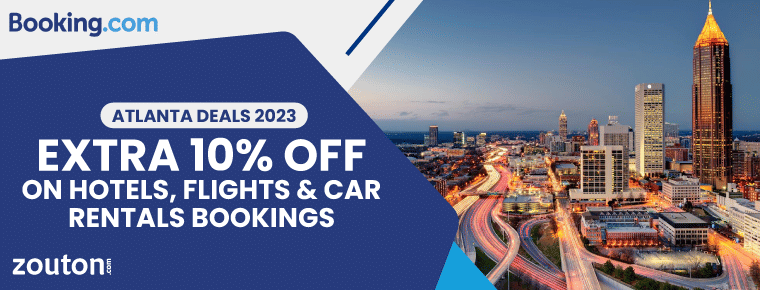 Booking.Com Atlanta Deals | August Edition | Extra 10% Off On Hotels ...