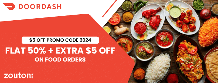 Doordash $5 Off Promo Code | July 2024 | Flat 50% + Extra $5 Off on ...